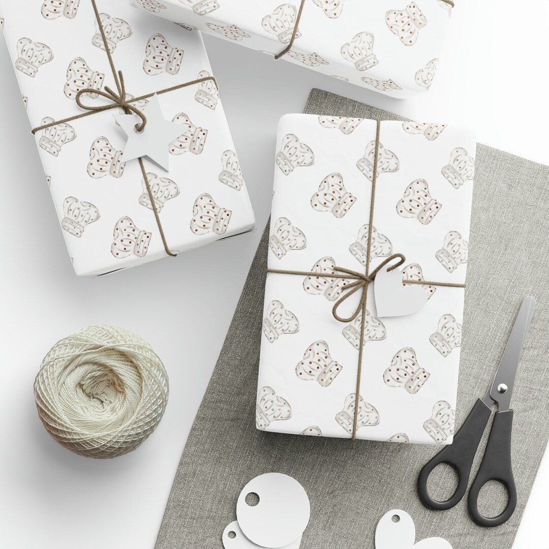 Chef Wrapping Paper Roll, Chef Gifts, Baker Hat Gifts Wrapping Paper ...