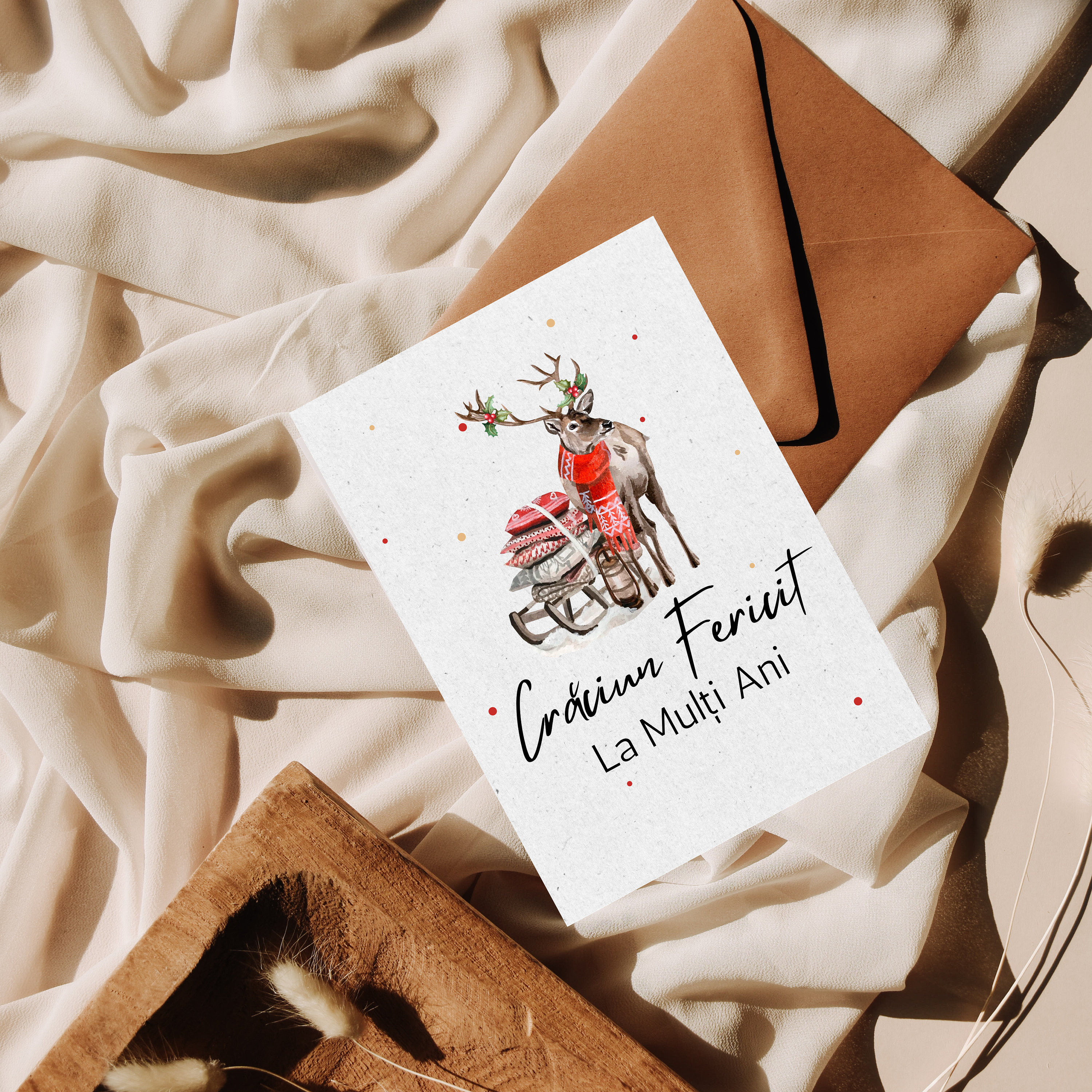 Craciun Fericit - Romanian / Moldovian Merry Christmas Printable Card, Craciun Fericit Printable ...