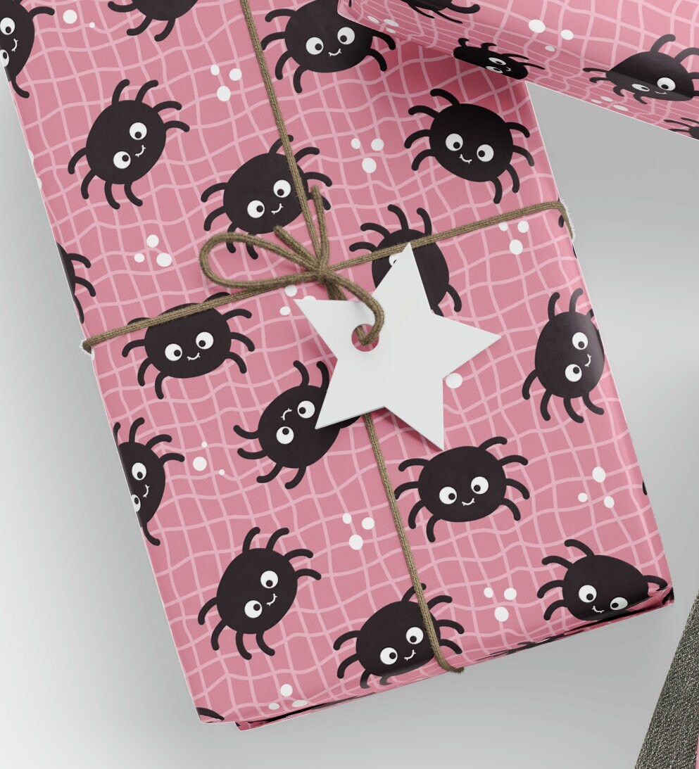Spider Wrapping Paper Roll, Spiders Birthday Gift Wrapping Paper ...