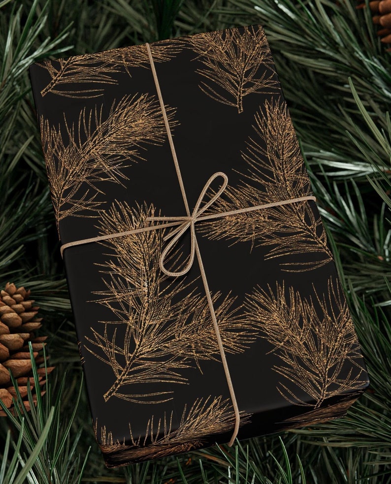 Christmas Pine Wrapping Papers, Pine Wrapping Paper Roll, Christmas ...