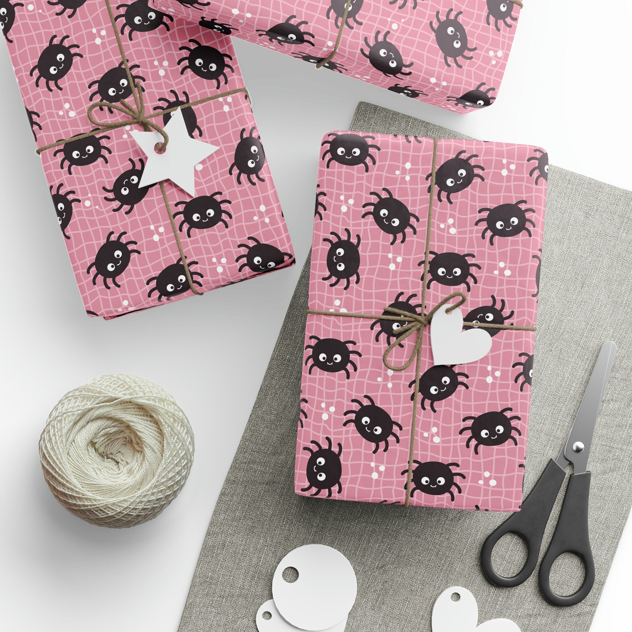 Spider Wrapping Paper Roll, Spiders Birthday Gift Wrapping Paper ...