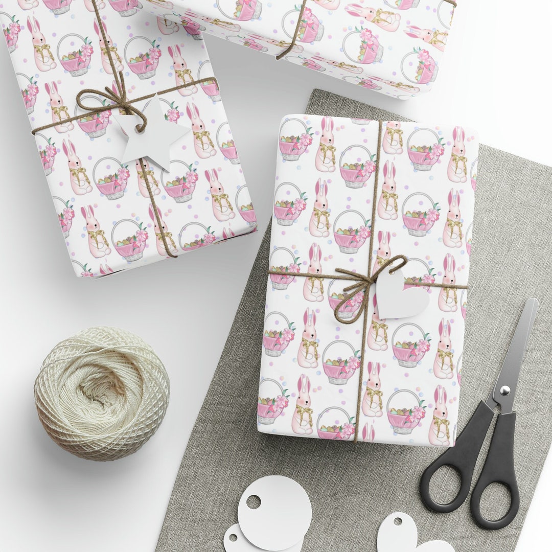 Easter Bunny Gift Wrapping Paper Roll, Bunny Gifts, Bunny Gift Wrapping ...