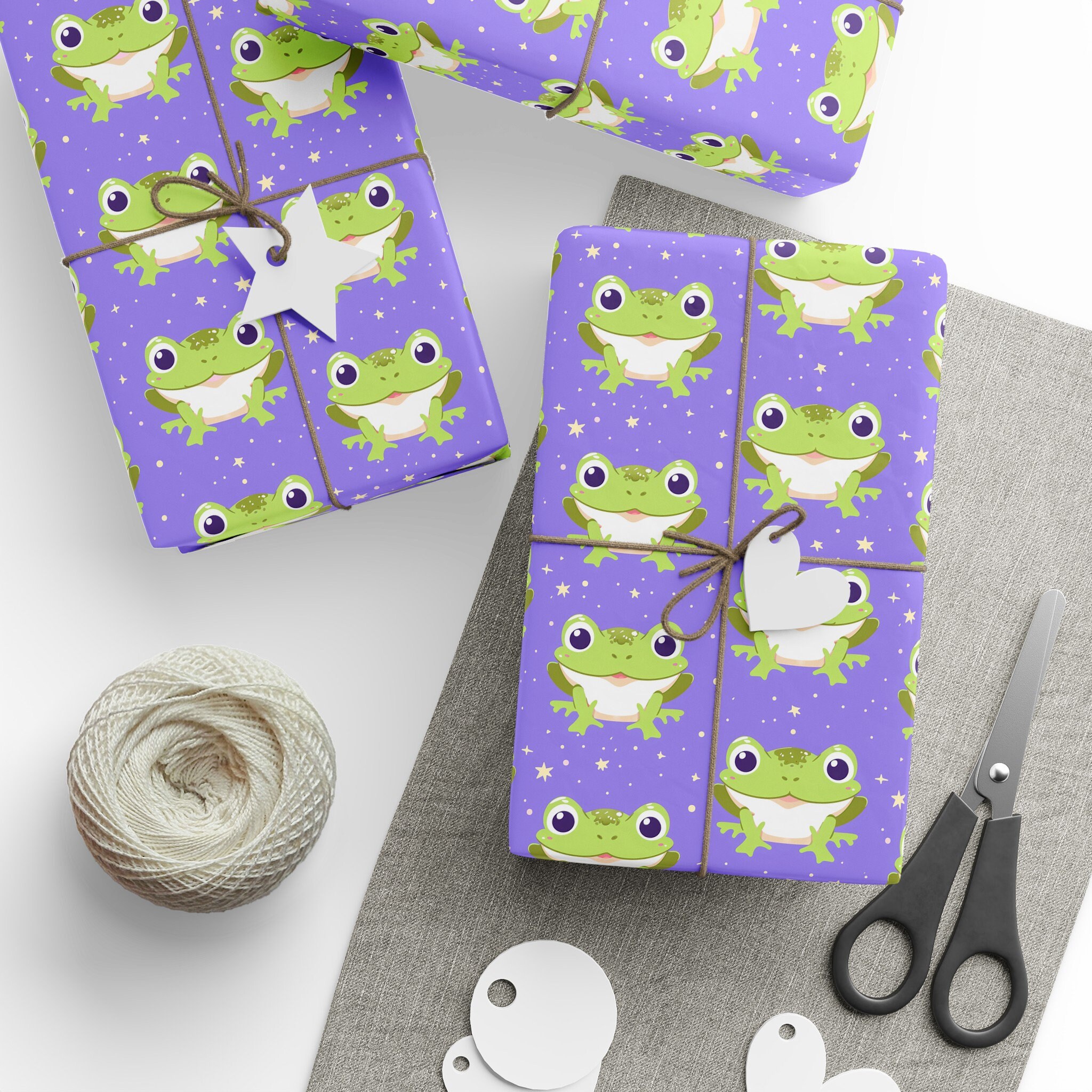 Frogs Wrapping Papers Roll, Frogs Birthday Gifts Wrapping Paper Roll ...