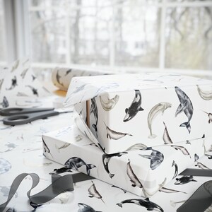 Arctic Animals Wrapping Paper Roll, Arctic Gifts, Polar Animals Gift ...