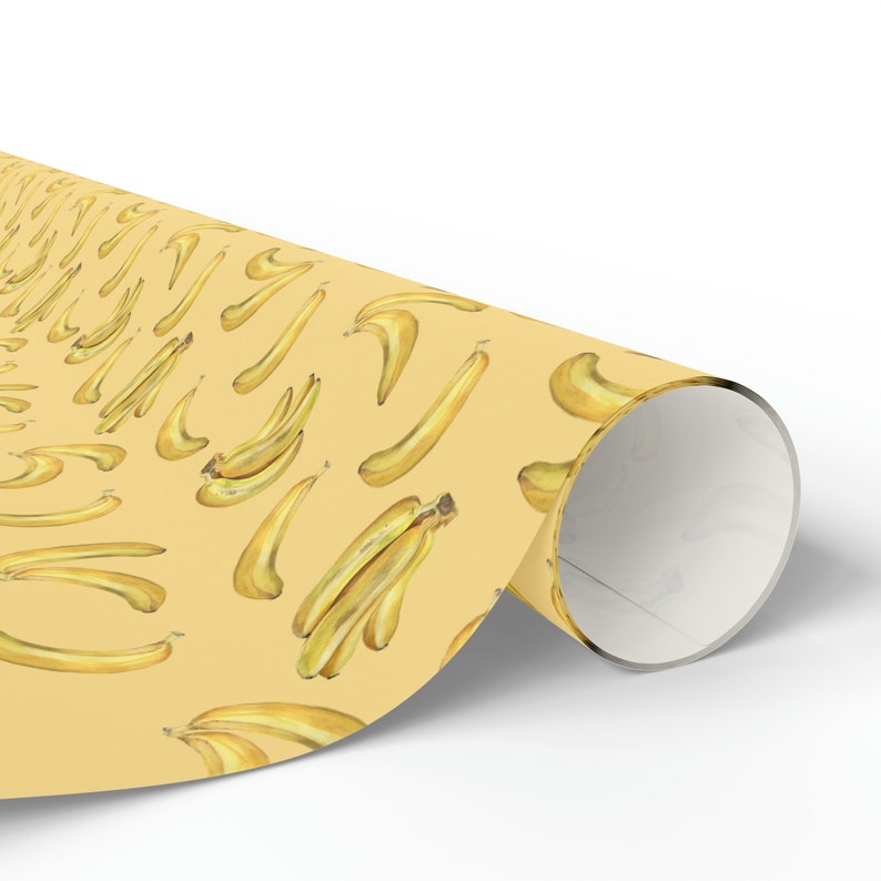 Bananas Wrapping Paper, Banana Birthday Gift Wrapping Paper, Banana ...