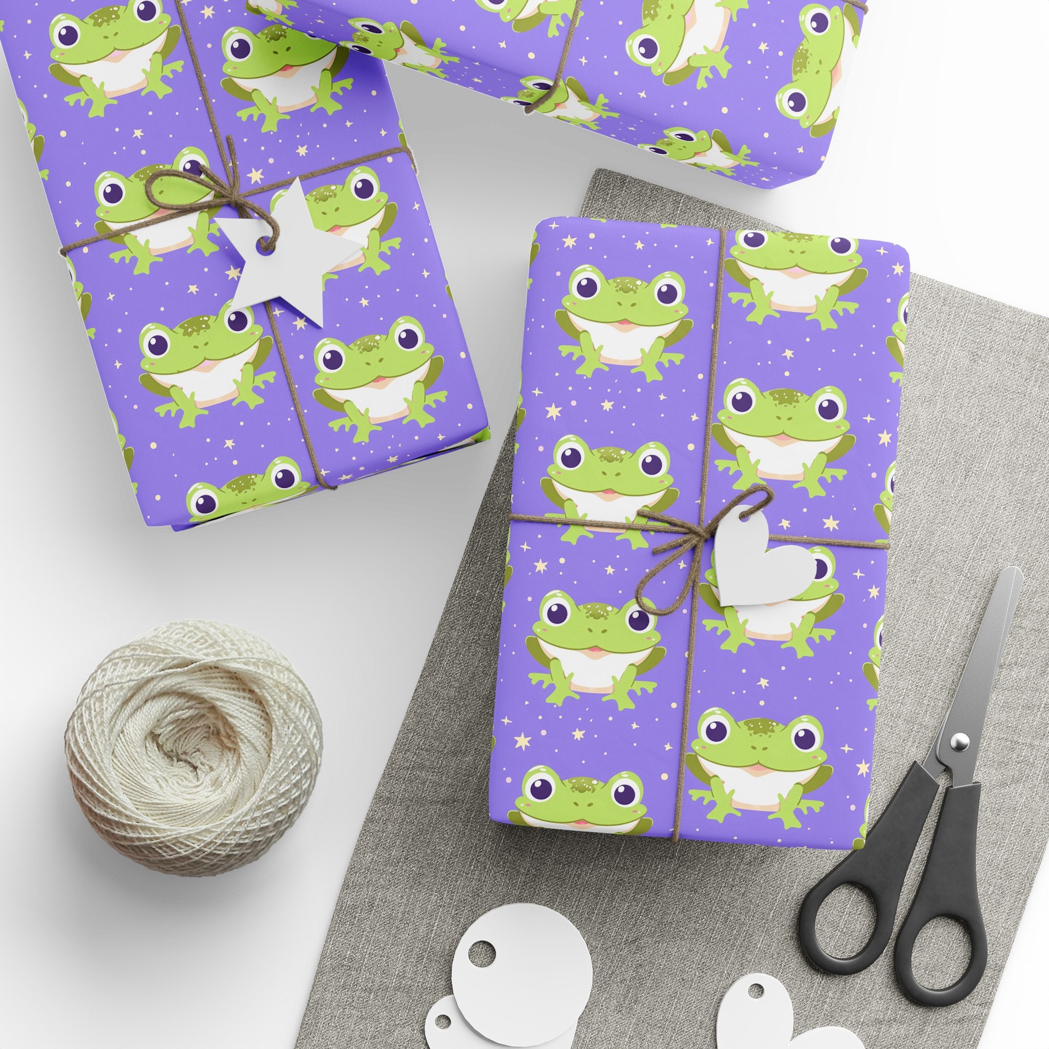 Frogs Wrapping Papers Roll, Frogs Birthday Gifts Wrapping Paper Roll ...