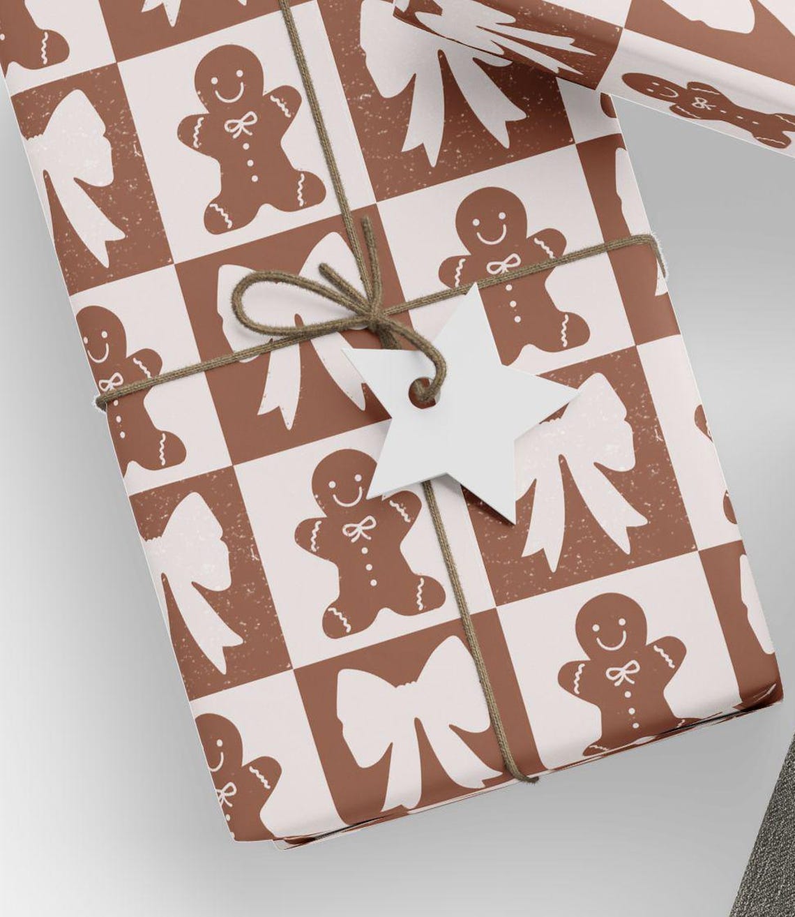 Gingerbread Cookie Wrapping Paper Roll - Festive Gift Wrap for ...