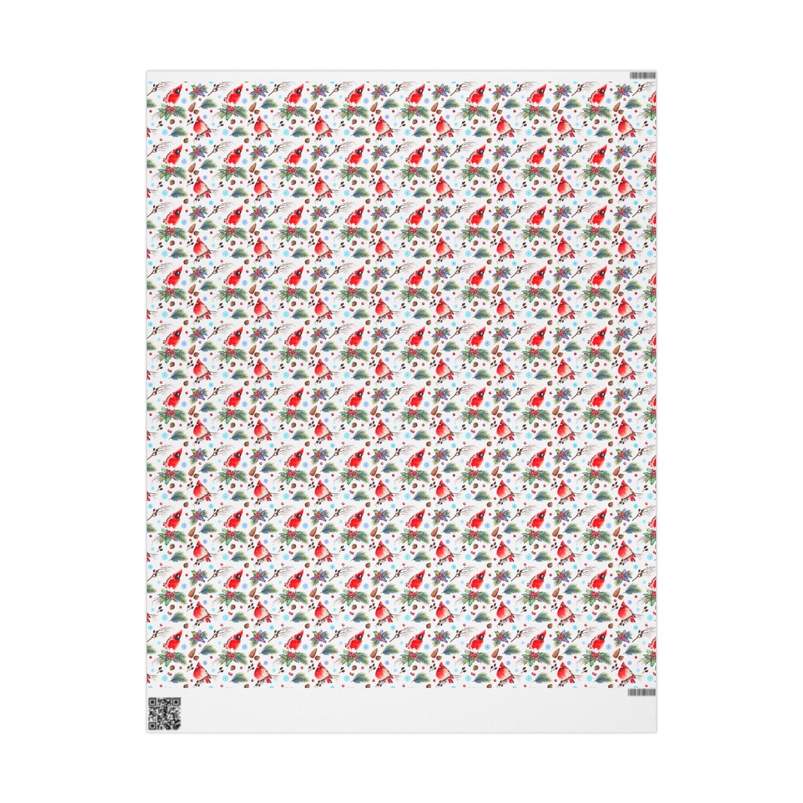 Red Cardinal Wrapping Papers, Christmas Cardinals Gifts Wrapping Paper ...