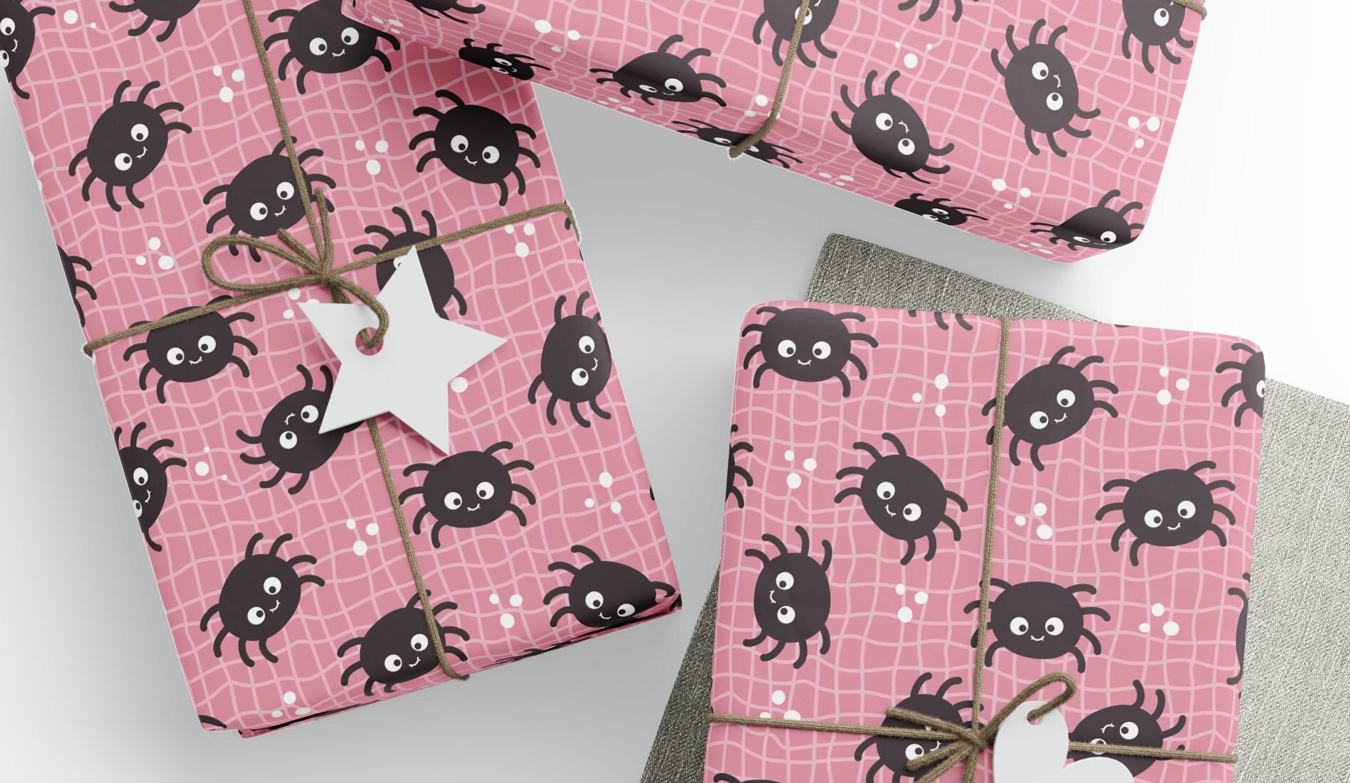 Spider Wrapping Paper Roll, Spiders Birthday Gift Wrapping Paper ...