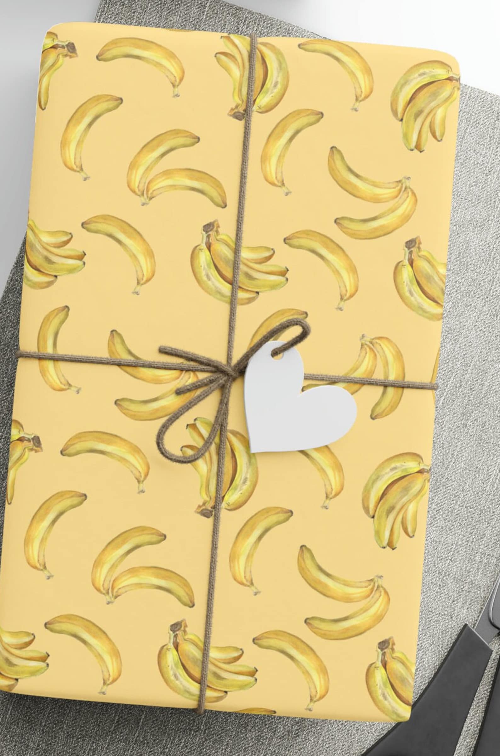 Bananas Wrapping Paper, Banana Birthday Gift Wrapping Paper, Banana ...