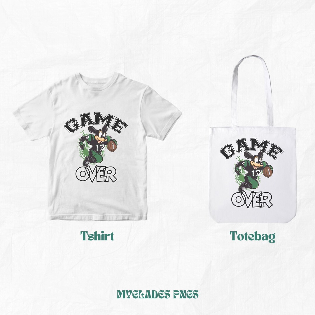 Football Game Over PNG Design Digital Clipart for T-shirts, Mugs ...