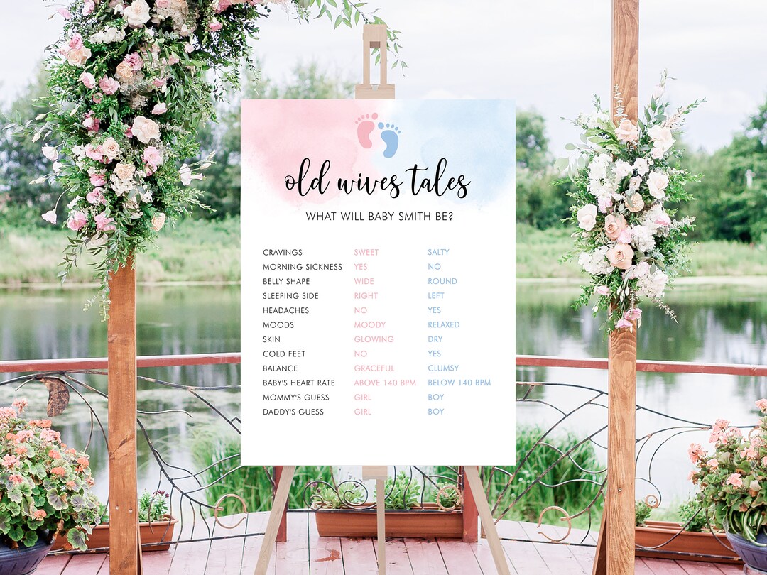 Gender Reveal Old Wives Tales Game, Old Wives Tales Gender Prediction ...