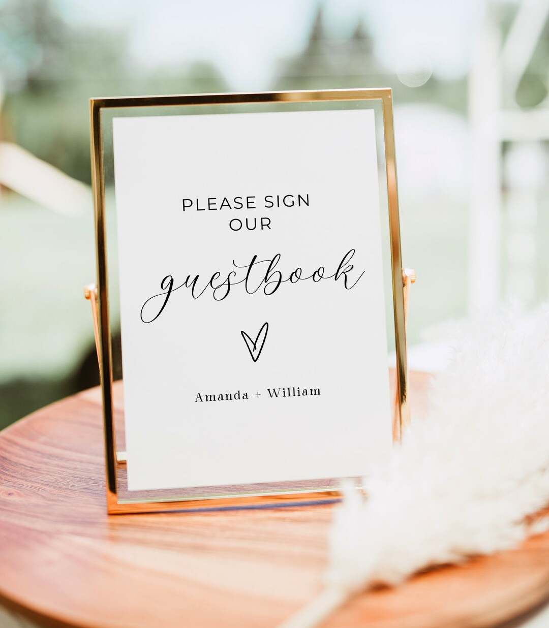 Wedding Guest Book Sign, Please Sign Our Guestbook Sign Printable ...