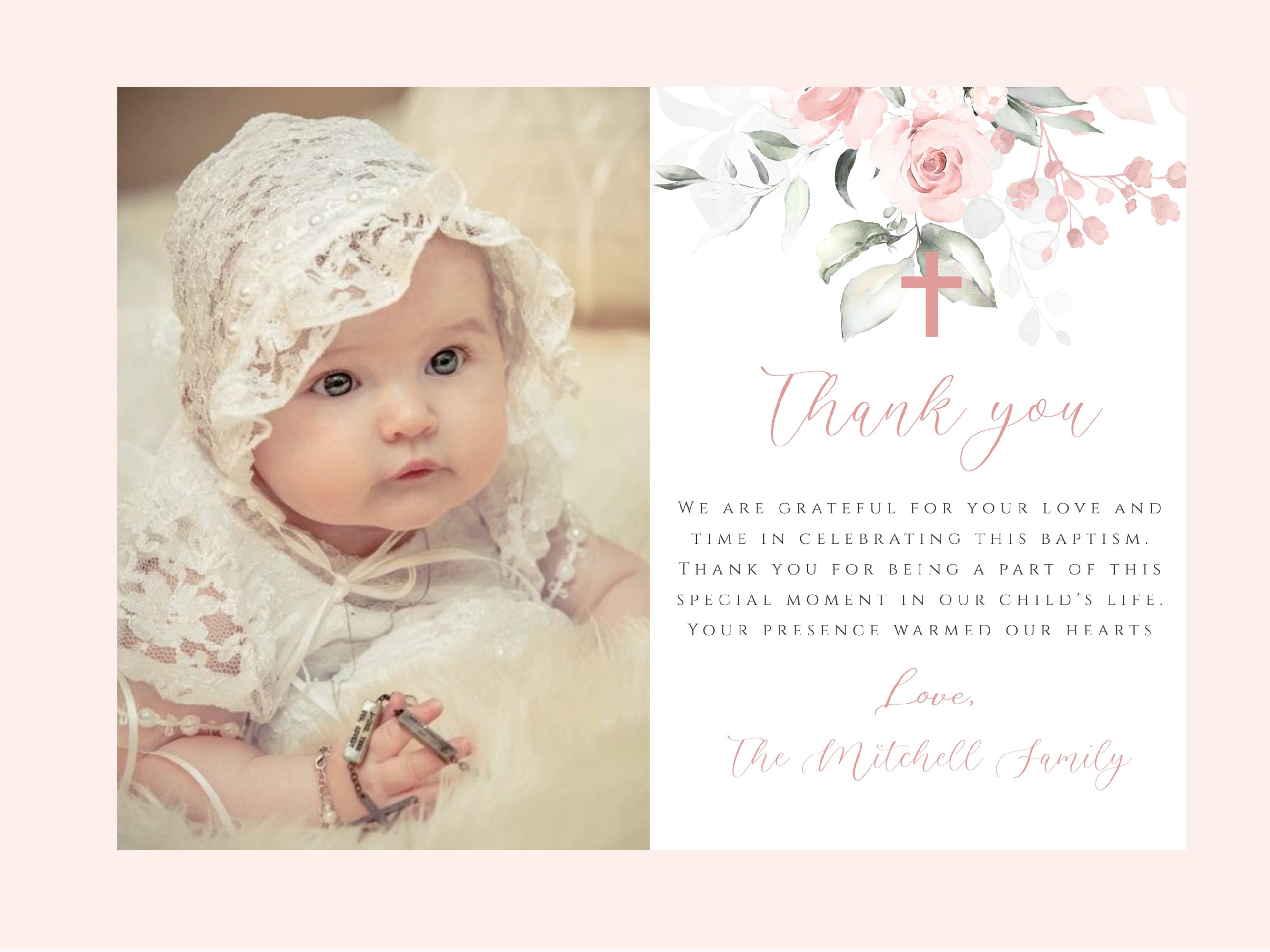 Christening Thank You Cards