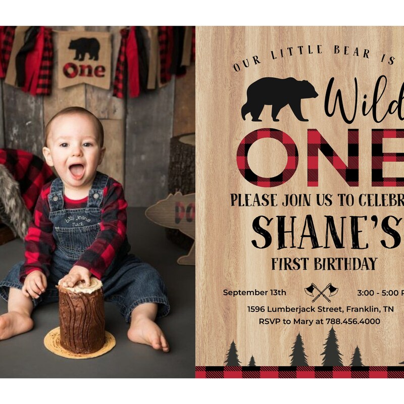 Buffalo Plaid First Birthday - Etsy