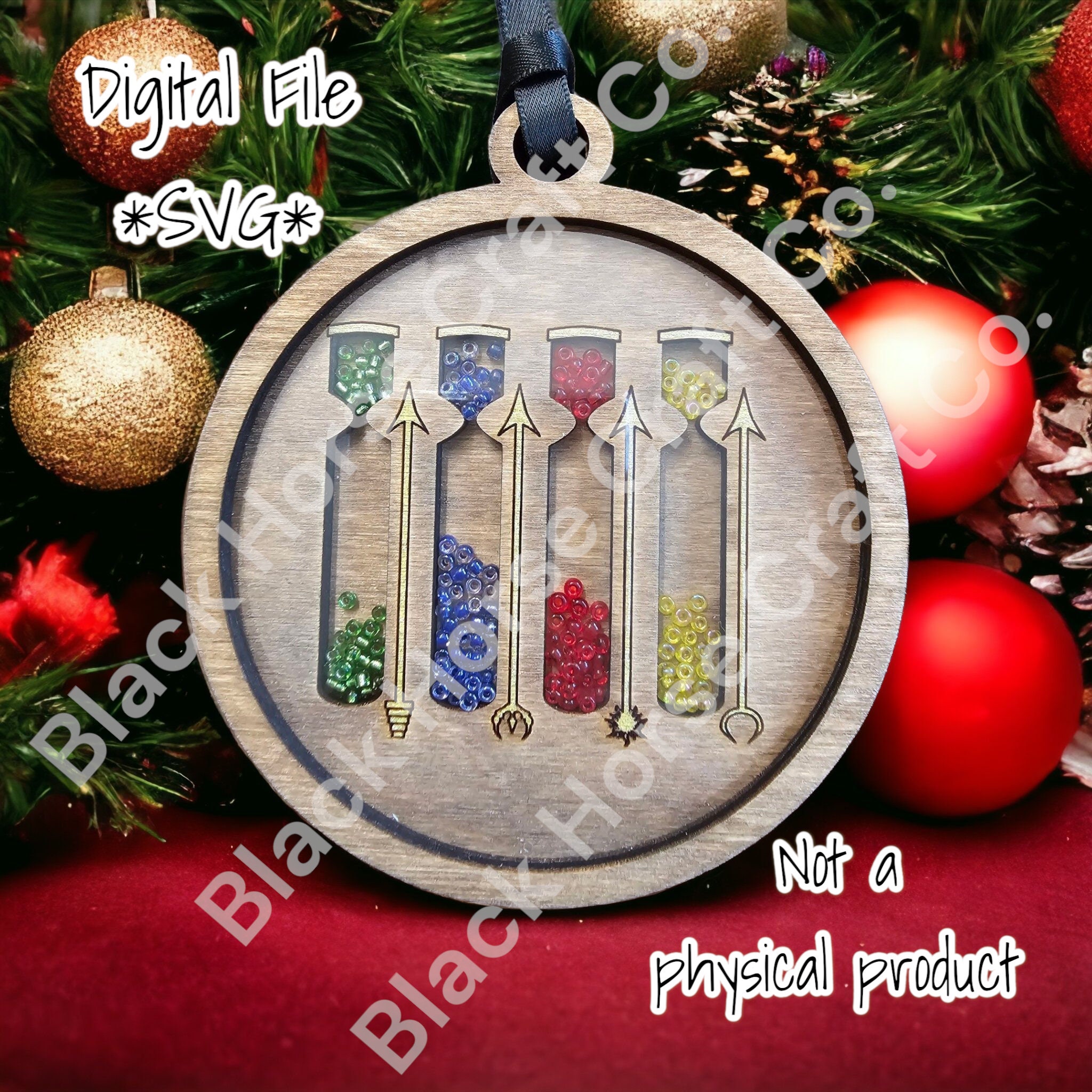 House Points Ornament SVG Digital File, Wizarding School Points Counter ...