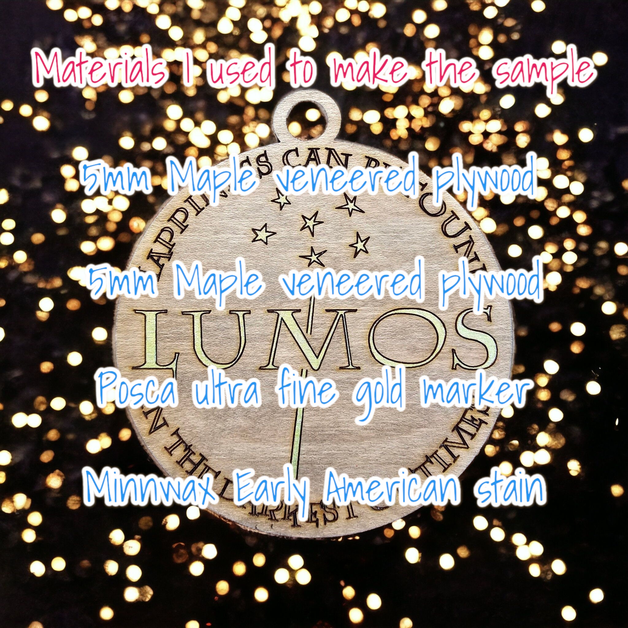 Lumos Ornament SVG Digital File, Happiness Can Be Found Even in the ...