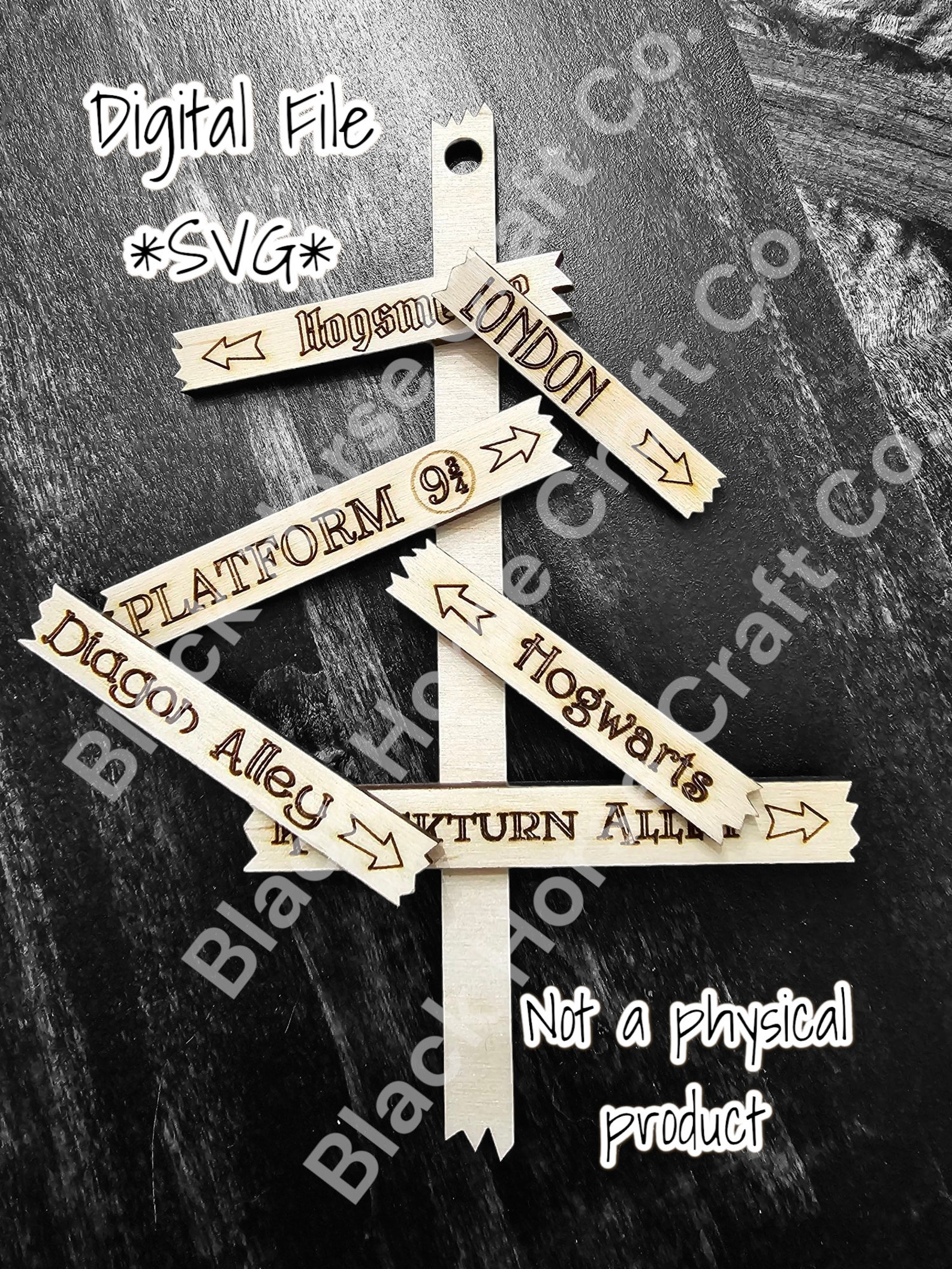 Wizard Locations Directional Sign SVG Digital File - Etsy