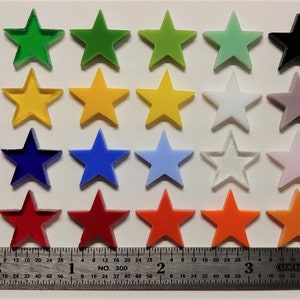 3/4" Coe 96 Precut Stained Glass Glass Stars - for Fusing / Mosaic - Etsy