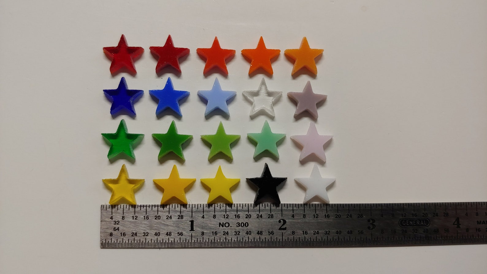 5/16" Coe 96 Precut Stained Glass Glass Stars - for Fusing / Mosaic - Etsy