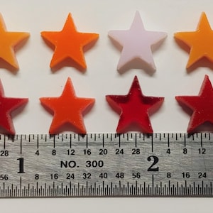 5/16" Coe 96 Precut Stained Glass Glass Stars - for Fusing / Mosaic - Etsy