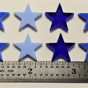 3/4" Coe 96 Precut Stained Glass Glass Stars - for Fusing / Mosaic - Etsy