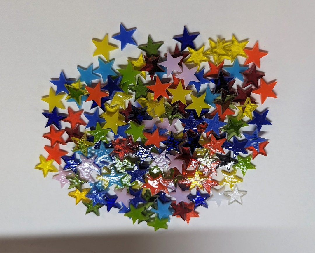 Coe 90 - 1" Precut Stained Glass Glass Stars - for Fusing / Mosaic - Etsy