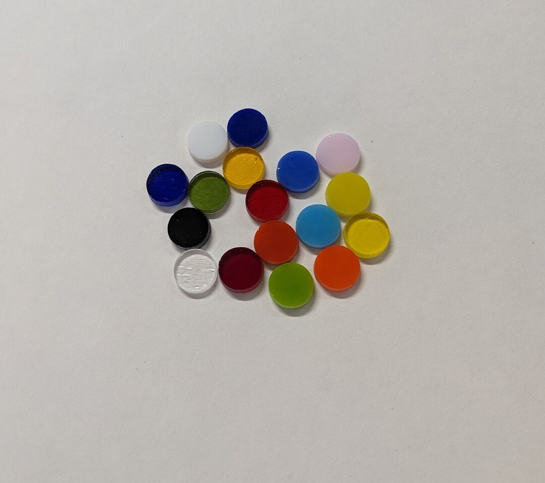 Coe 90 - 1/2" Precut Stained Glass Circles - for Fusing / Mosaic - Etsy