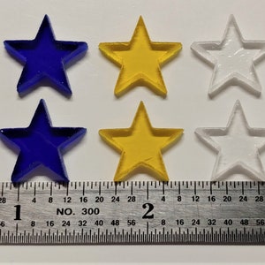 3/4" Coe 96 Precut Stained Glass Glass Stars - for Fusing / Mosaic - Etsy