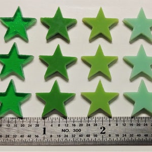 3/4" Coe 96 Precut Stained Glass Glass Stars - for Fusing / Mosaic - Etsy