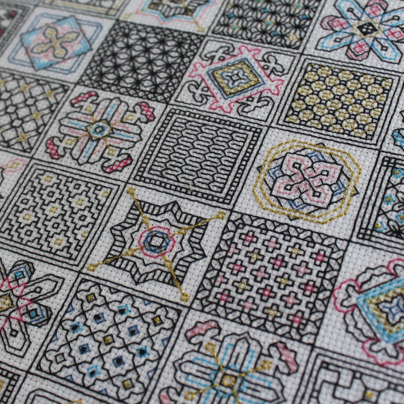 Blackwork Embroidery - Etsy