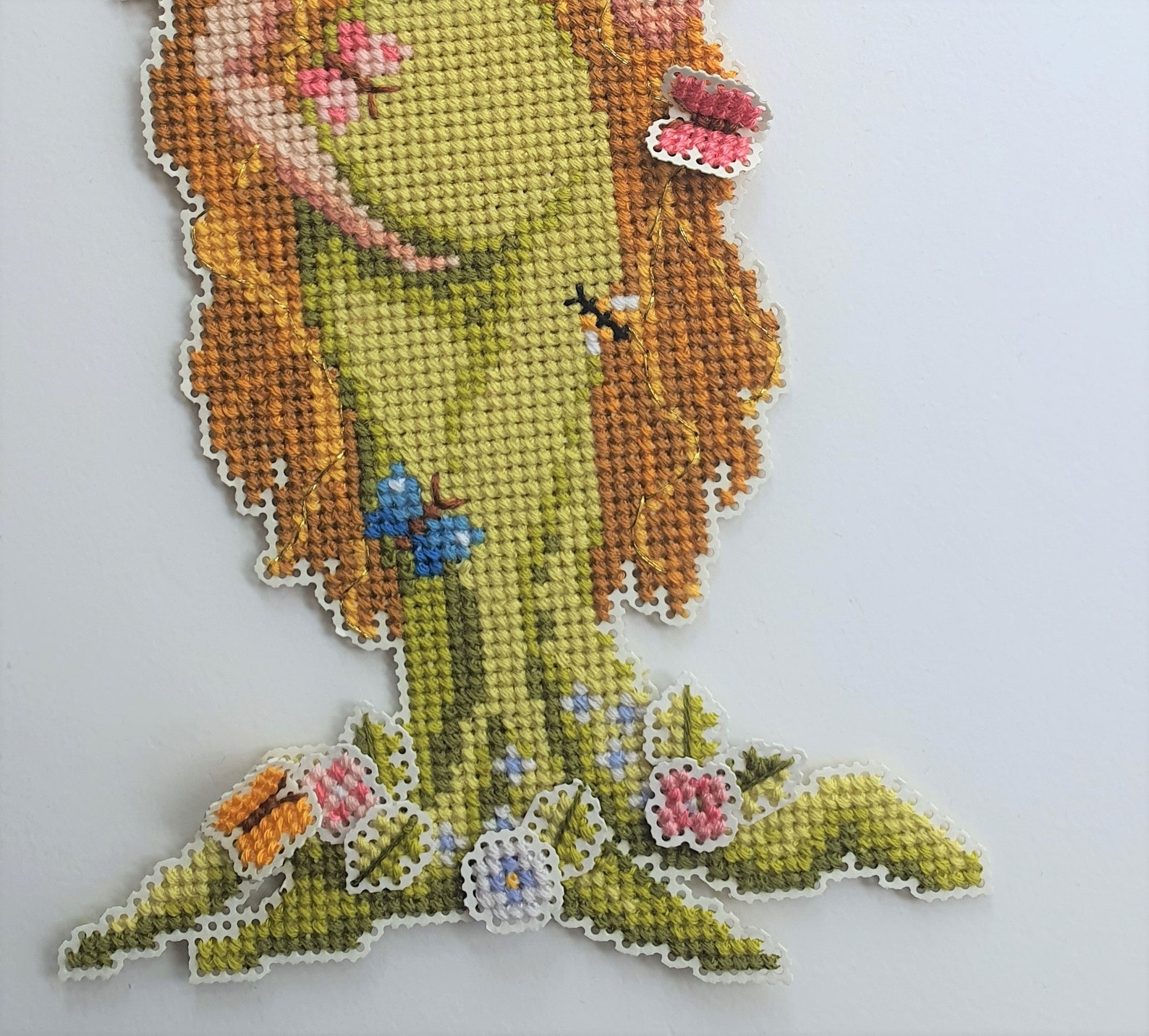 Goddess Gaia Paper Doll Cross Stitch Pattern, Earth Goddess Embroidery ...