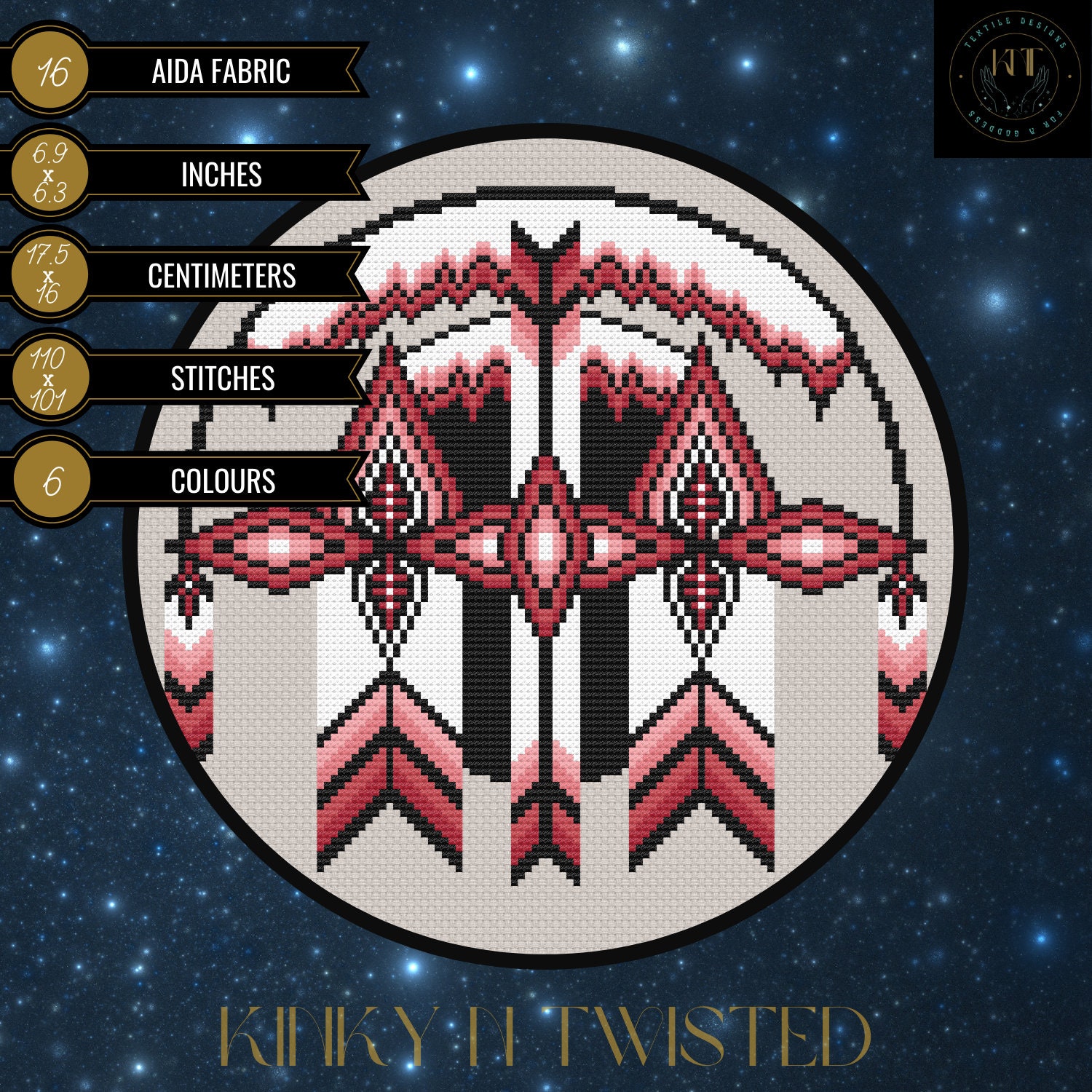 Double Pattern, First Nation Cross Stitch Wall Art Pattern, Modern ...