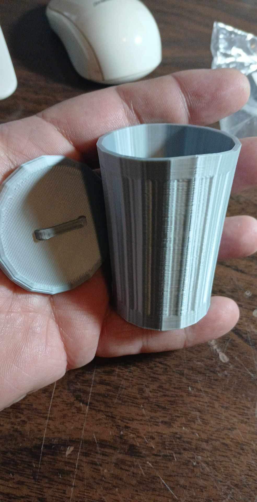 1 10 Scale 3d Printed Garbage Can Etsy