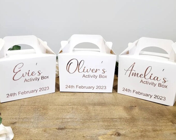 Children's Wedding Activity Box Children's Activity Box Personalised ...