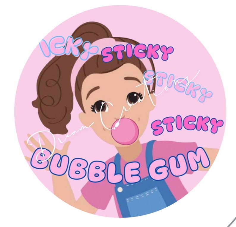 Ms. Rachel Stickers for Bubble Gum Tape PRINT ONLY PNG - Etsy