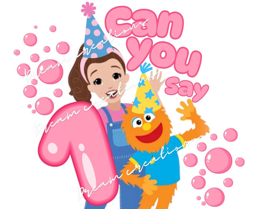Ms. Rachel Birthday Can You Say 1 PNG - Etsy
