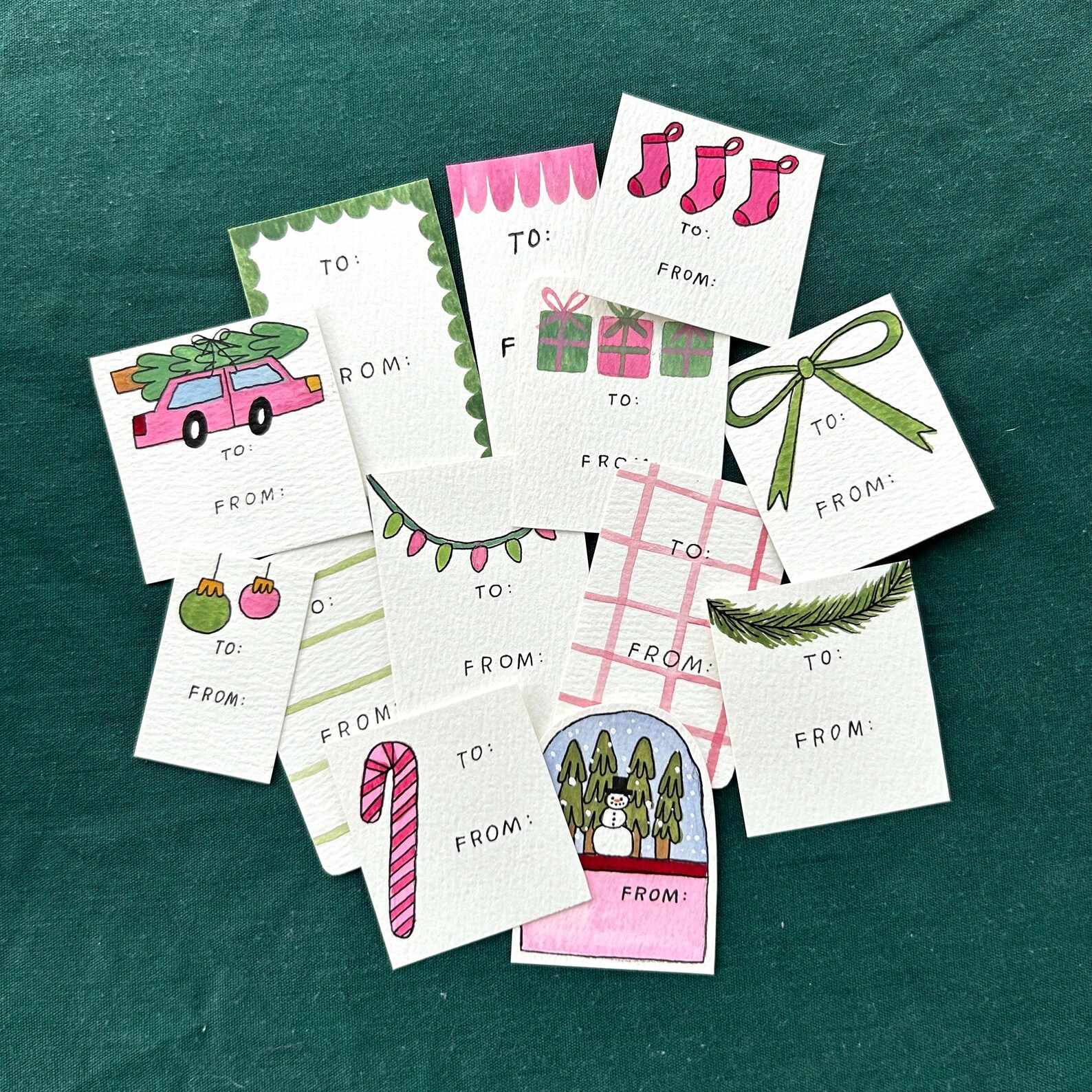 Hand-painted Gift Tags - Variety Pack (wicked Theme) - Etsy