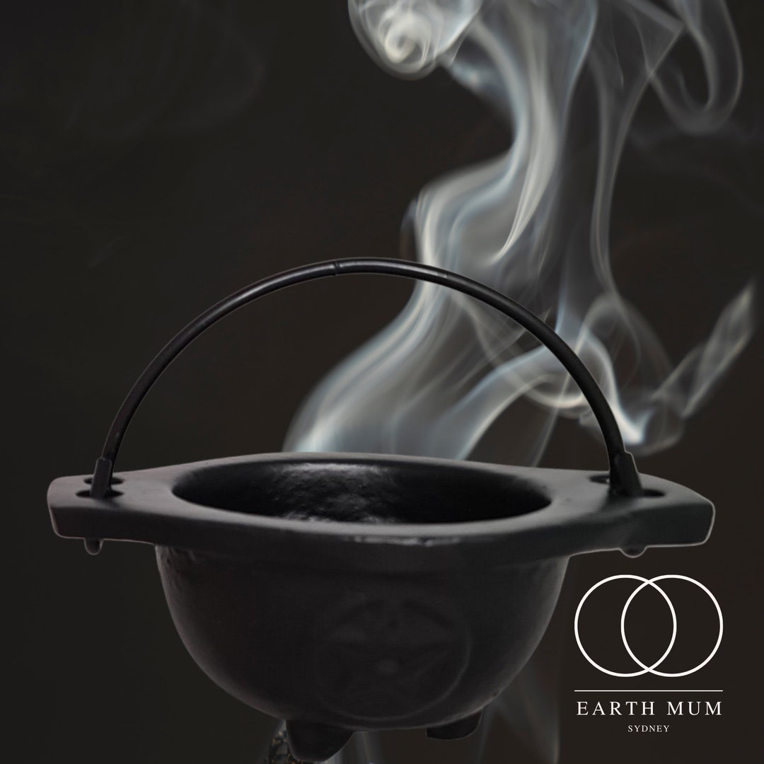 Cauldron Pentagram Open Cast Iron, 5cm X 9cm X 12.5cm - Etsy