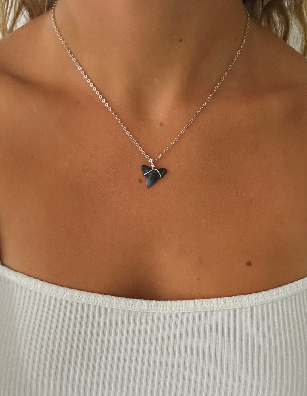 Chain Tooth Necklace - Etsy