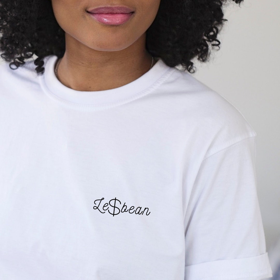 Lesbean, Lesbian, Le Dollar Bean, Tik-tok Tee WHITE - Etsy