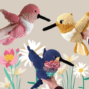 Hana the Hummingbird- Crochet PATTERN- Amigurumi- Crochet Lovey ...