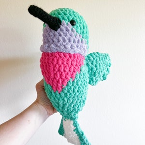 Hana Hummingbird Crochet Pattern: Amigurumi Stuffie & Lovey (PDF ...