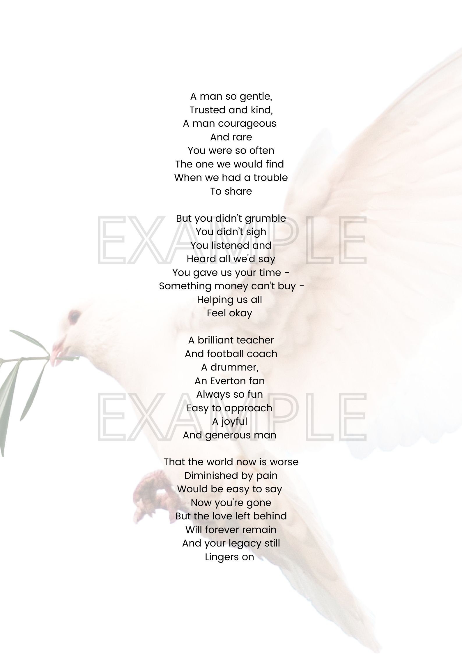 Personalised Poem for All Occasions - Christmas, Easter, Wedding ...