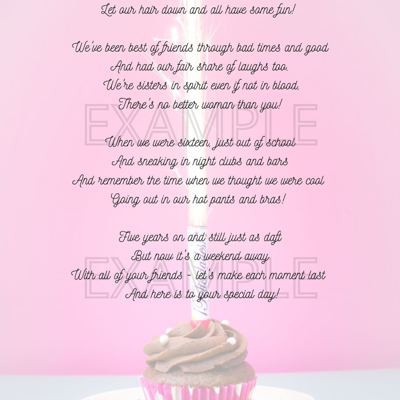 Birthday Poem - Etsy