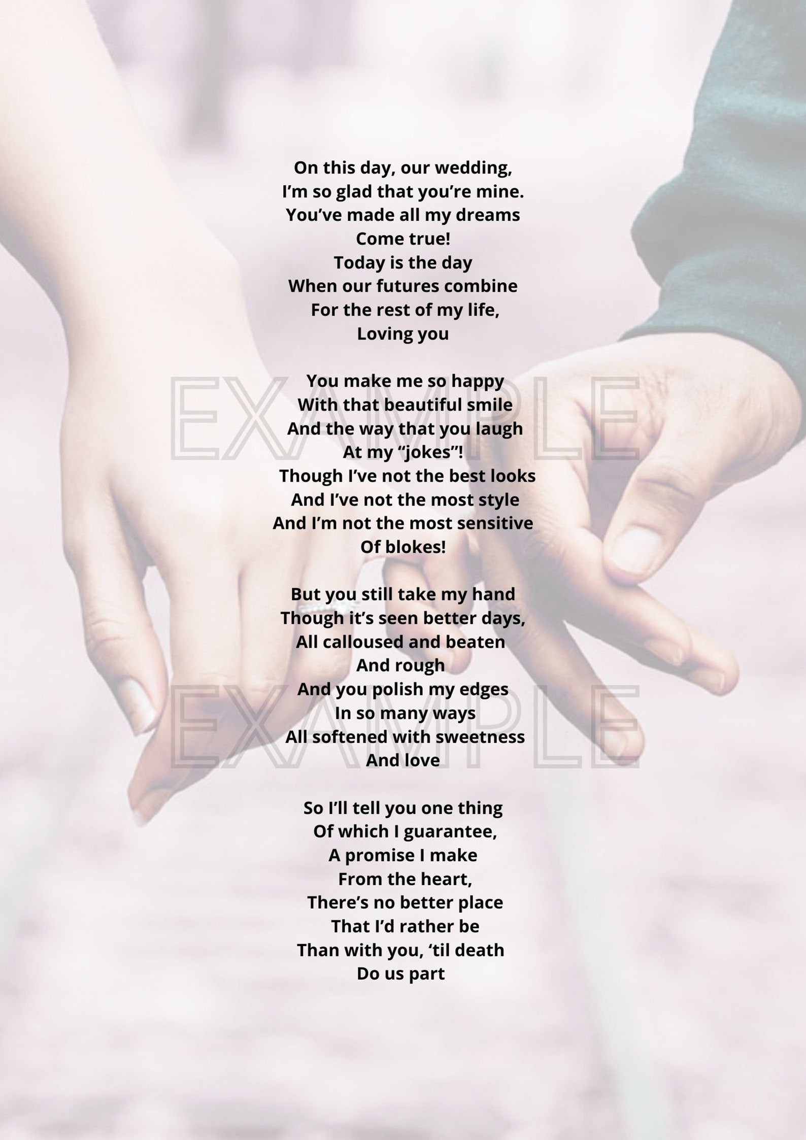 Personalised Poem for Friend, Colleague, Family, Neighbour, Random Act ...