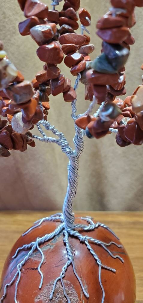 Red Jasper Tree of Life Money Tree - Etsy