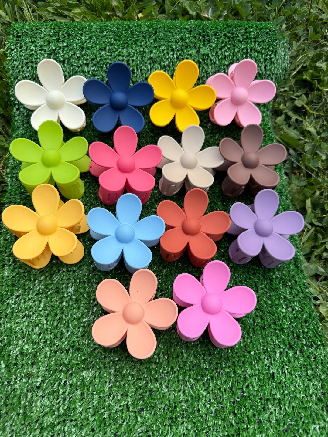 Flower Claw Clips - Etsy