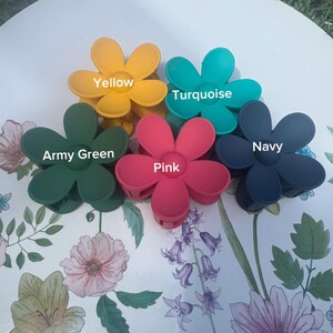 Flower Claw Clips - Etsy