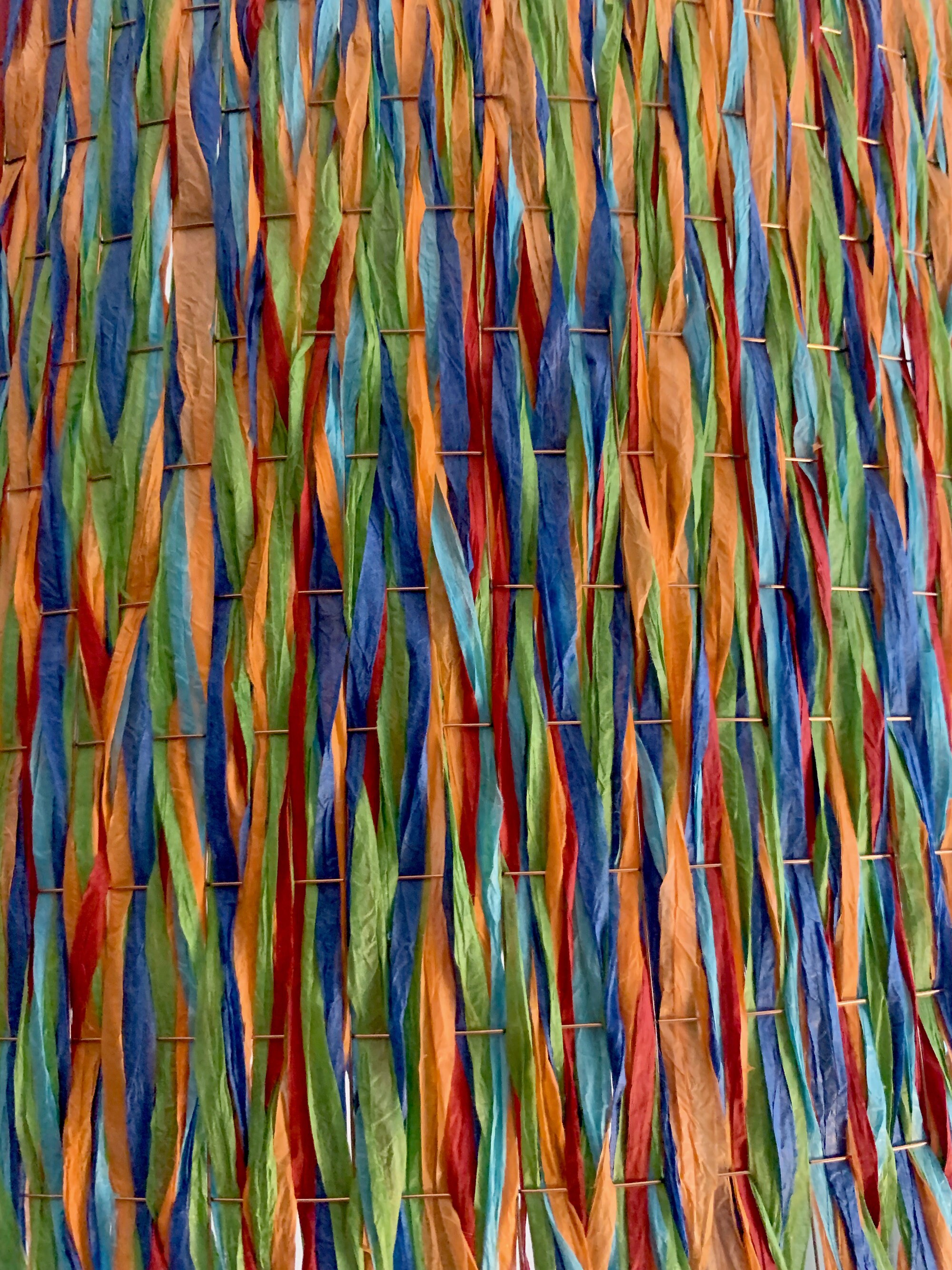 Multicoloured Natural Raffia Lampshade, Bedroom, Living Room, Office ...